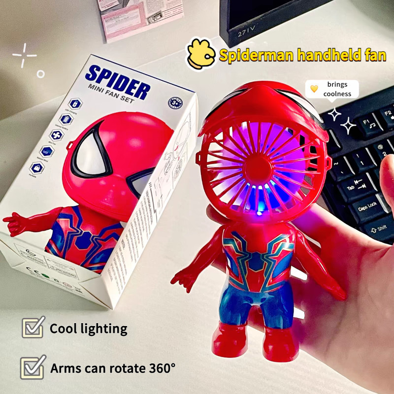 New USB Desktop Handheld Charging Fan Marvel Comics The Avengers Spider ...
