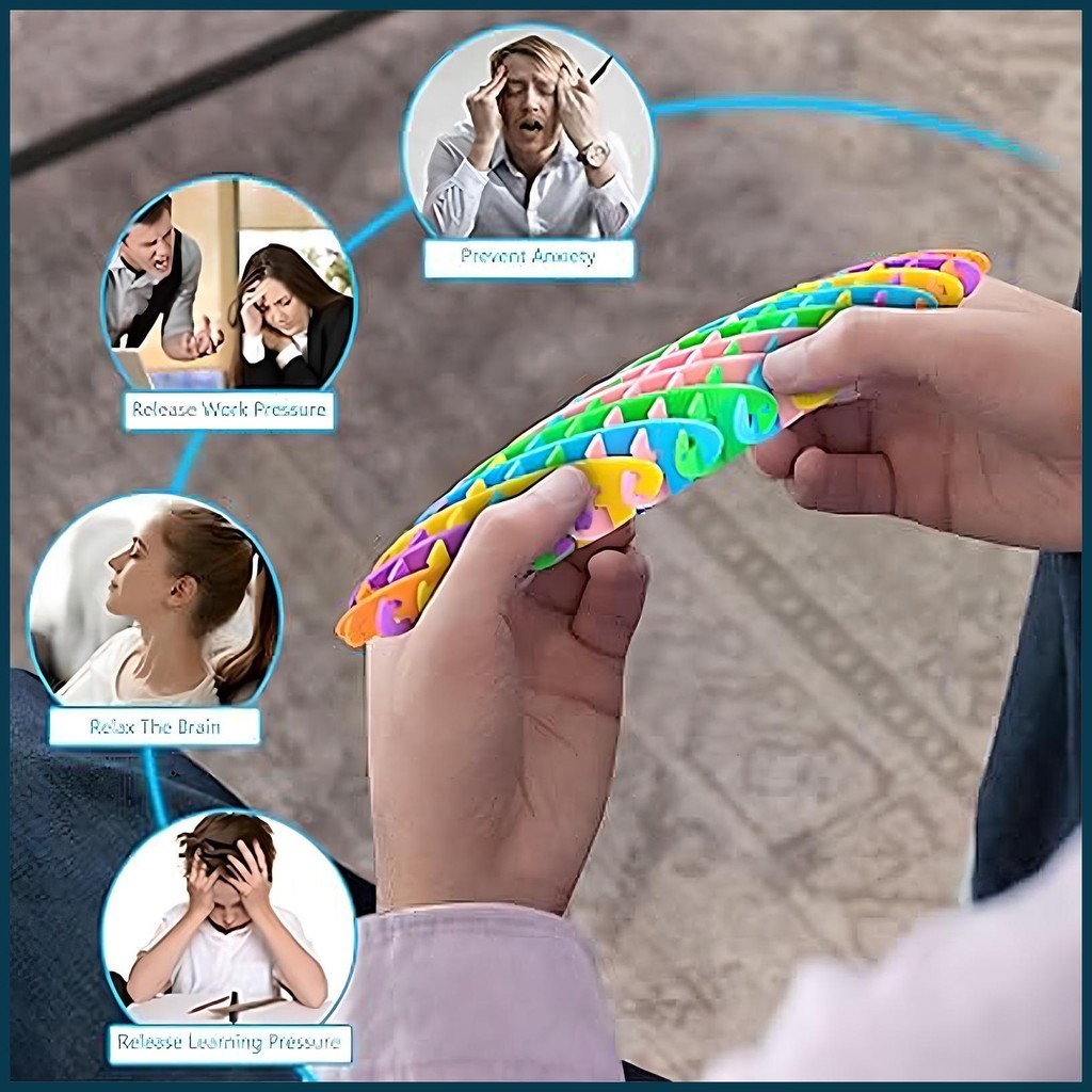 Fidget Worm Toy Sensory Fidget Worm 3d Printed Toy Relaxing Fidget Toy