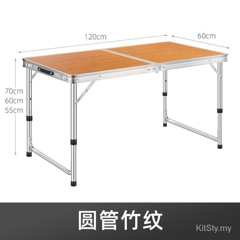 Foldable Table Outdoor Table Movable Push Stall Temporary Display Table ...