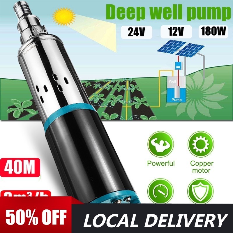 180W / 300W 3m3/h Solar Deep Well Water Pump Stainless Steel ...
