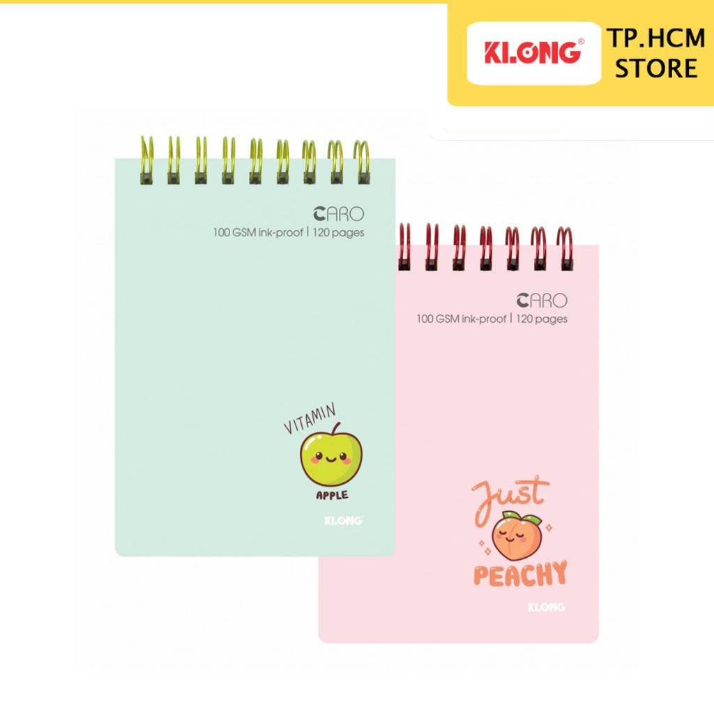 XO Horizontal double spring checkerboard book B7 120 pages 100/76 KLONG ...
