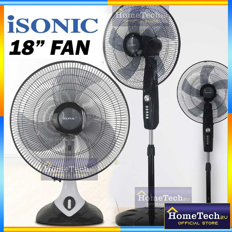 ISONIC 18 INCH TABLE FAN STAND FAN KIPAS MEJA 18 KIPAS DIRI 18 INCI ...