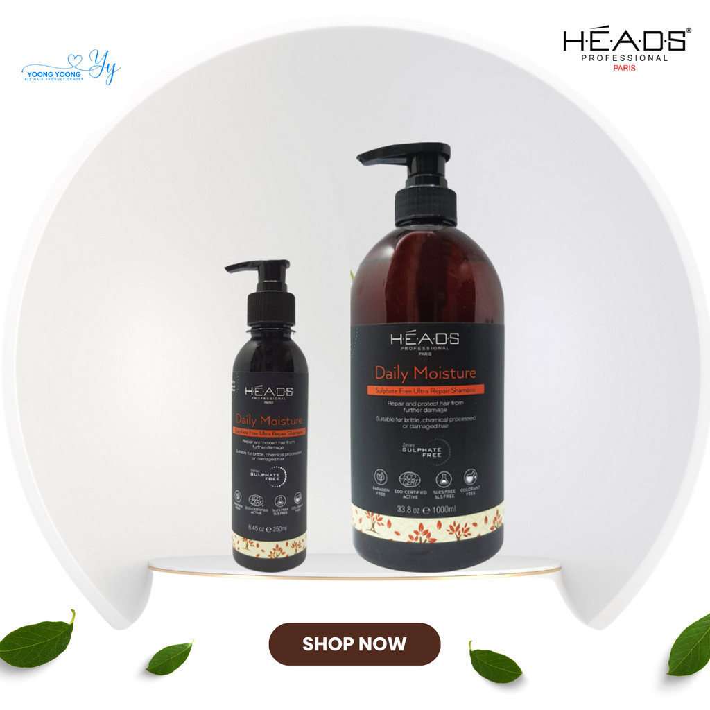 HEADS Sulphate Free Daily Moisture Ultra Repair Shampoo for Color Hair ...