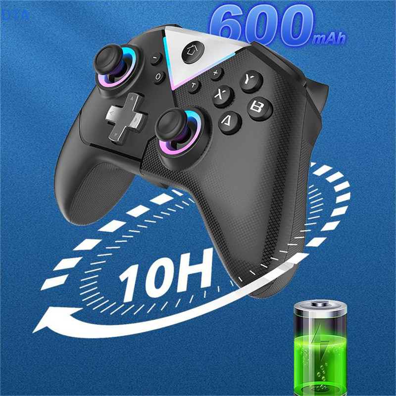 DTA RGB Wireless Game Console Hall Joy Controller Programmable Gamepad ...