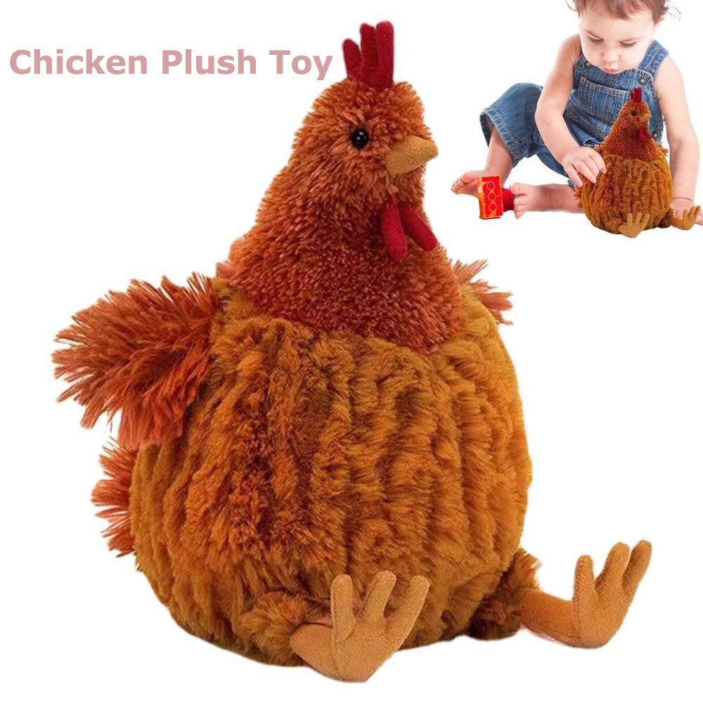 Simulation Chicken Plush Toy Stuffed Animal | Soft & Safe for Kids ...