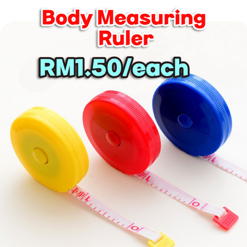 🔥𝑹𝑬𝑨𝑫𝒀 𝑺𝑻𝑶𝑪𝑲🔥Body Measuring Ruler Sewing Tailor Tape Measure Soft Flat ...