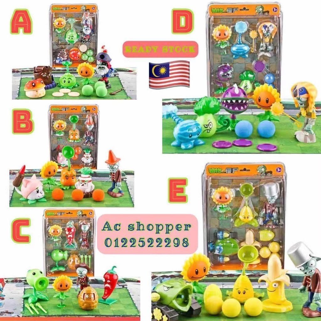 Plants Vs Zombies 686-45 Mini Figures Action Toys Big Box Set Birthday ...