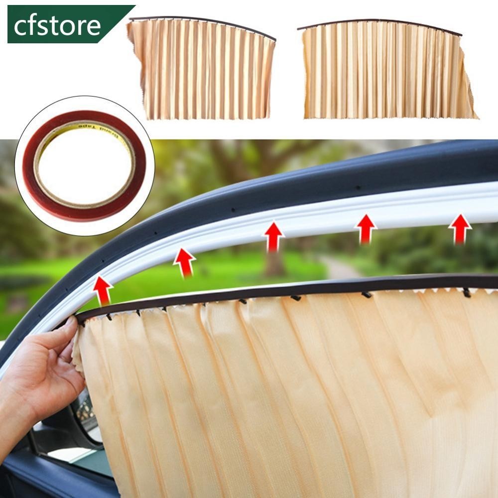 CFSTORE 2/4pcs Car Window Sunshade Curtain Fully Magnetic Front Back ...