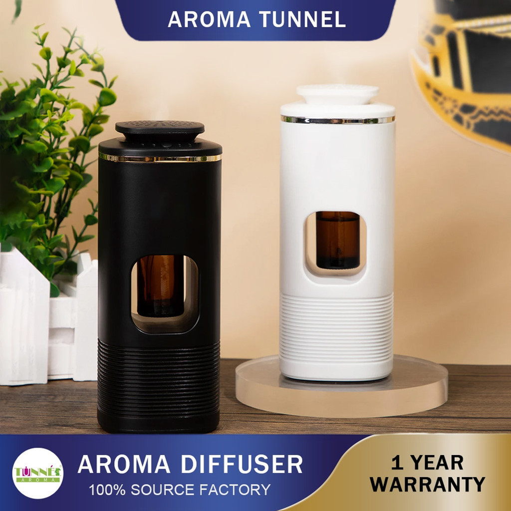 AROMA TUNNEL 1000mAh Car Diffuser USB Rechargeable 7-Color Atmosphere ...
