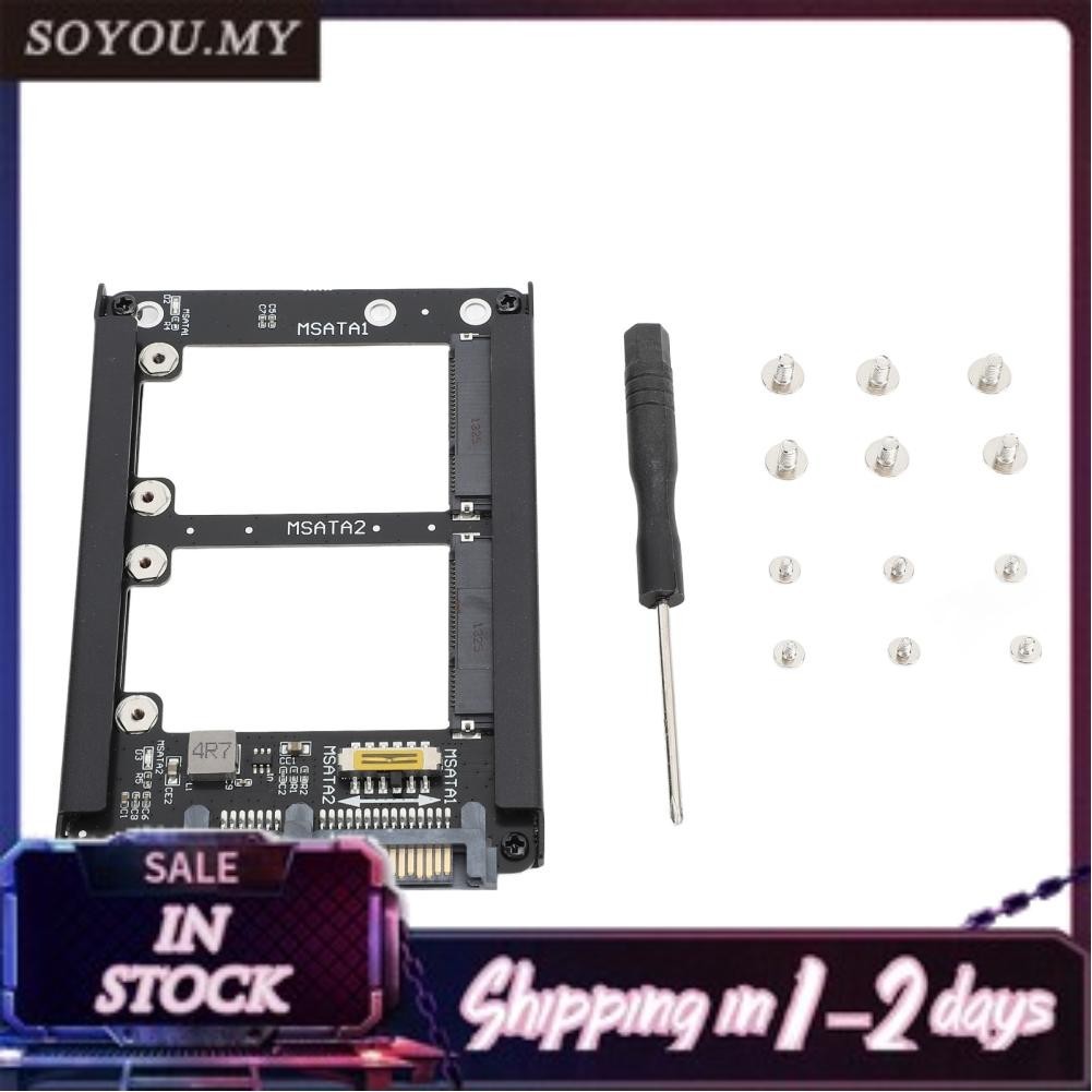 Soyoung Dual Msata SSD To 2.5inch SATA III Adapter MSATA Converter ...