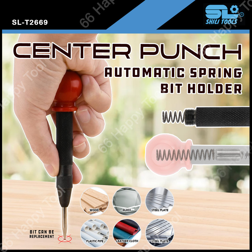 Shili Tools SL-T2669 Automatic Center Punch Spring Loaded Marking Holes ...