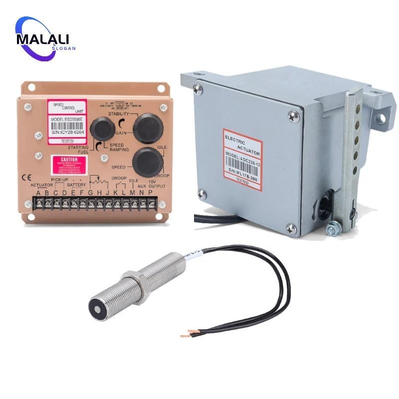 Adc225 12v 24v Actuator + Engine Speed Controller Esd5500e + Magnetic ...