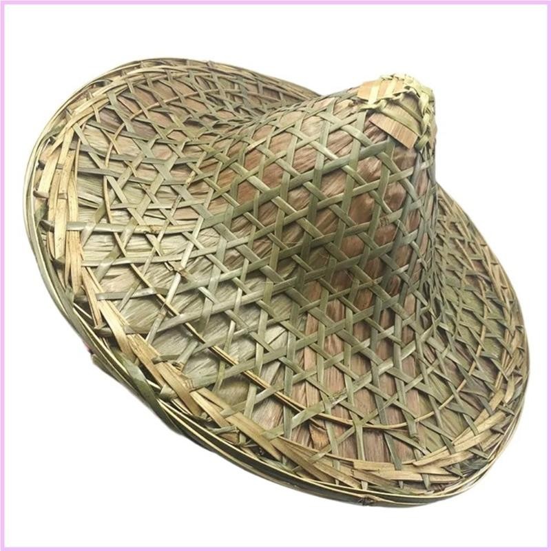 HIK Bamboo Hat Asian Hat Chinese Hat Conical Hat Rice Farmer Hats ...
