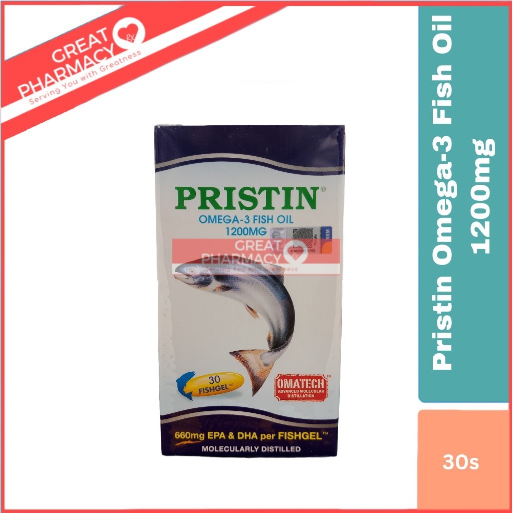Pristin Omega -3 Fish Oil 1200mg 30s (Exp: Year 2025) | Shopee Malaysia
