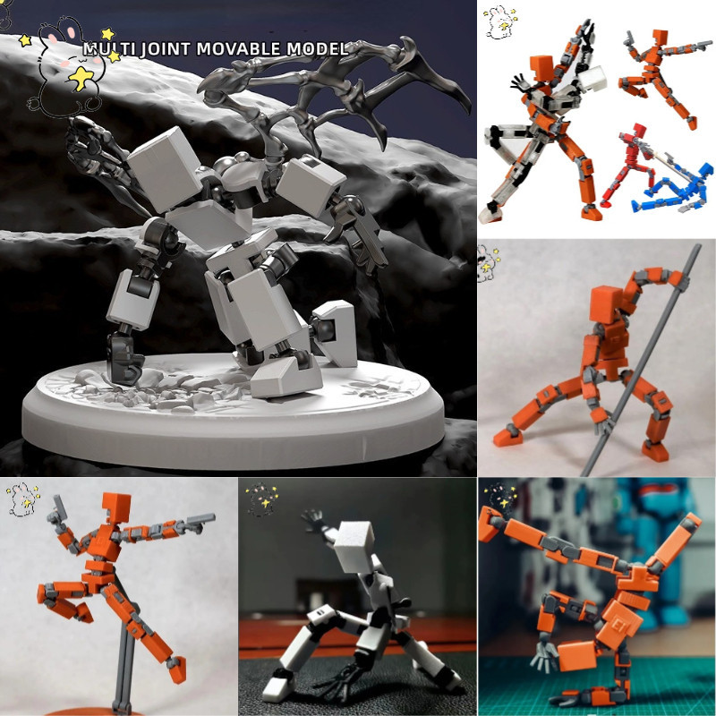 New Dummy MINI 3D Printing Multi-Joint Action Figure Lucky 13 Toys ...