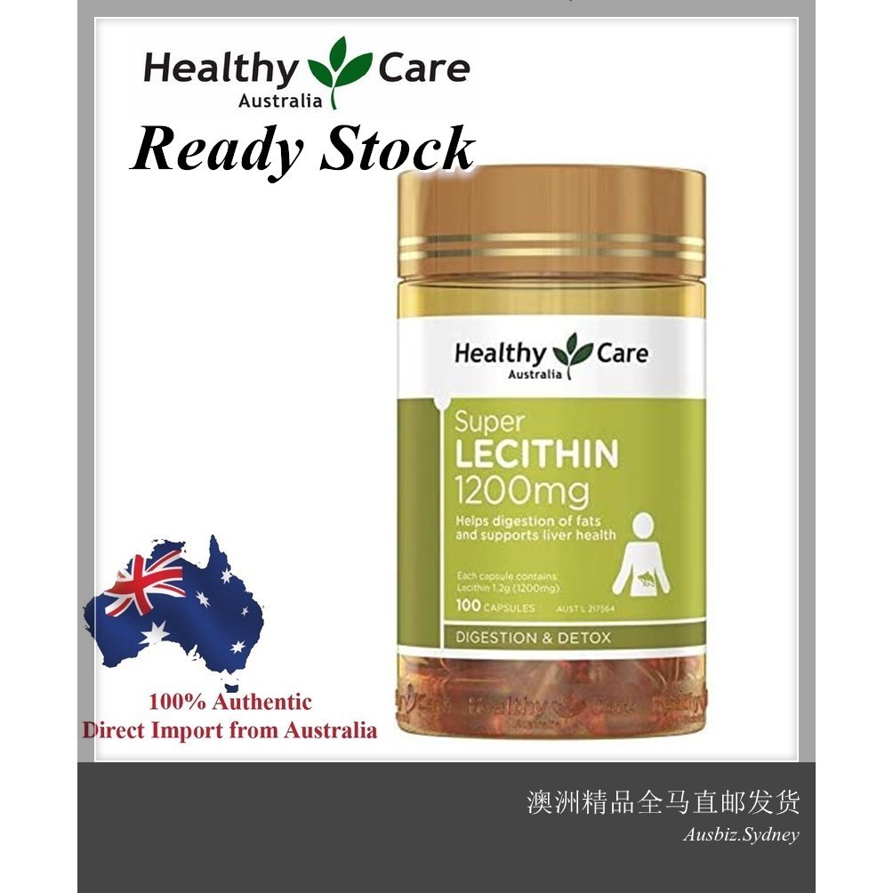 [Ready Stock EXP: 06/2028] Healthy Care Super Lecithin 1200mg ( 100 ...