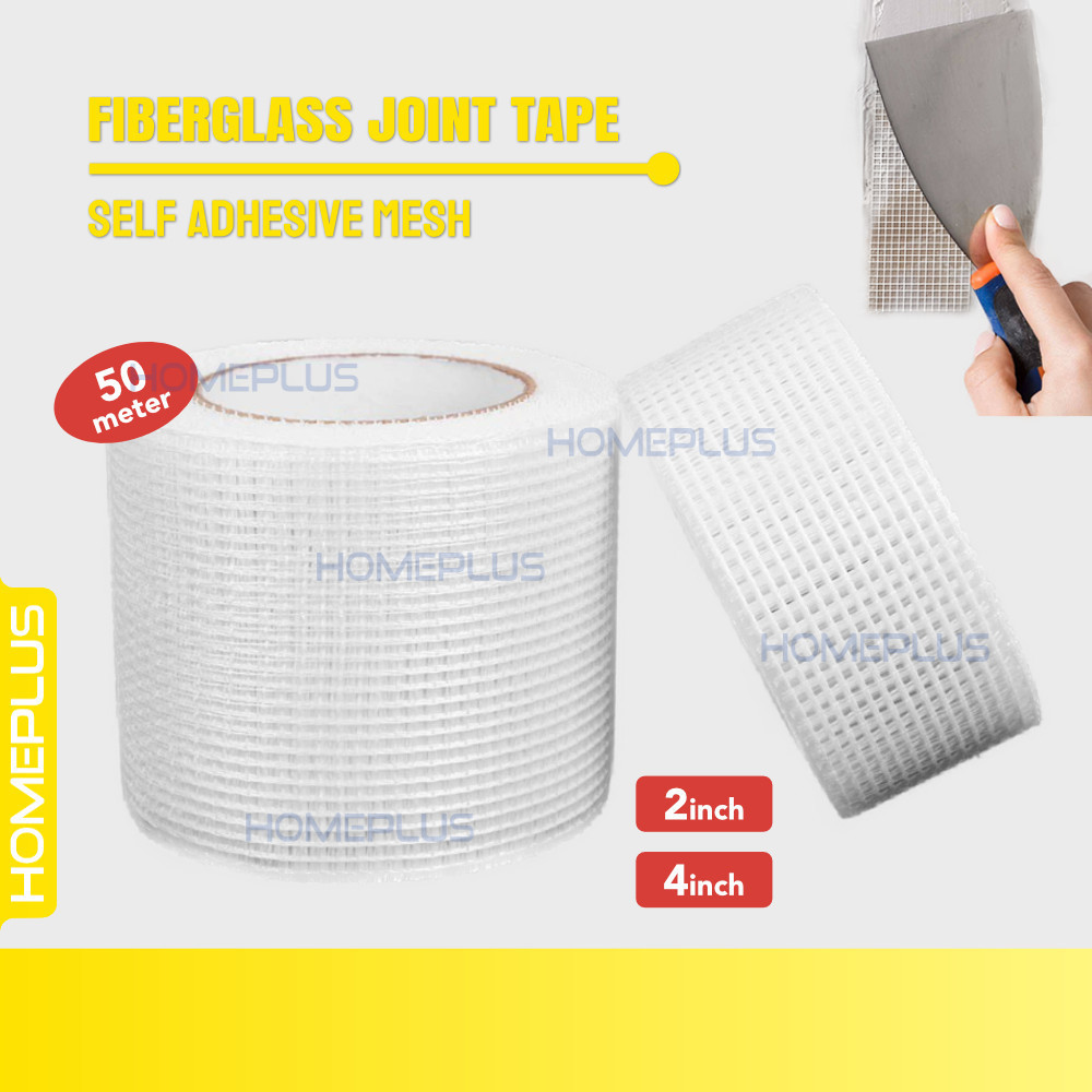 Homeplus 50 Meter Fiber Tape Self Adhesive Drywall Joint Wall Repair ...