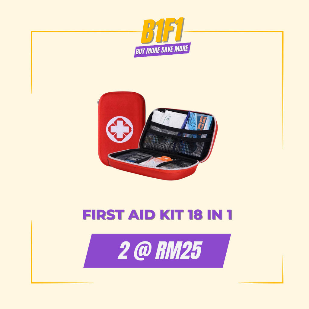 [BUY 1 FREE 1] First Aid Kit 18 In 1 x 2 | Shopee Malaysia