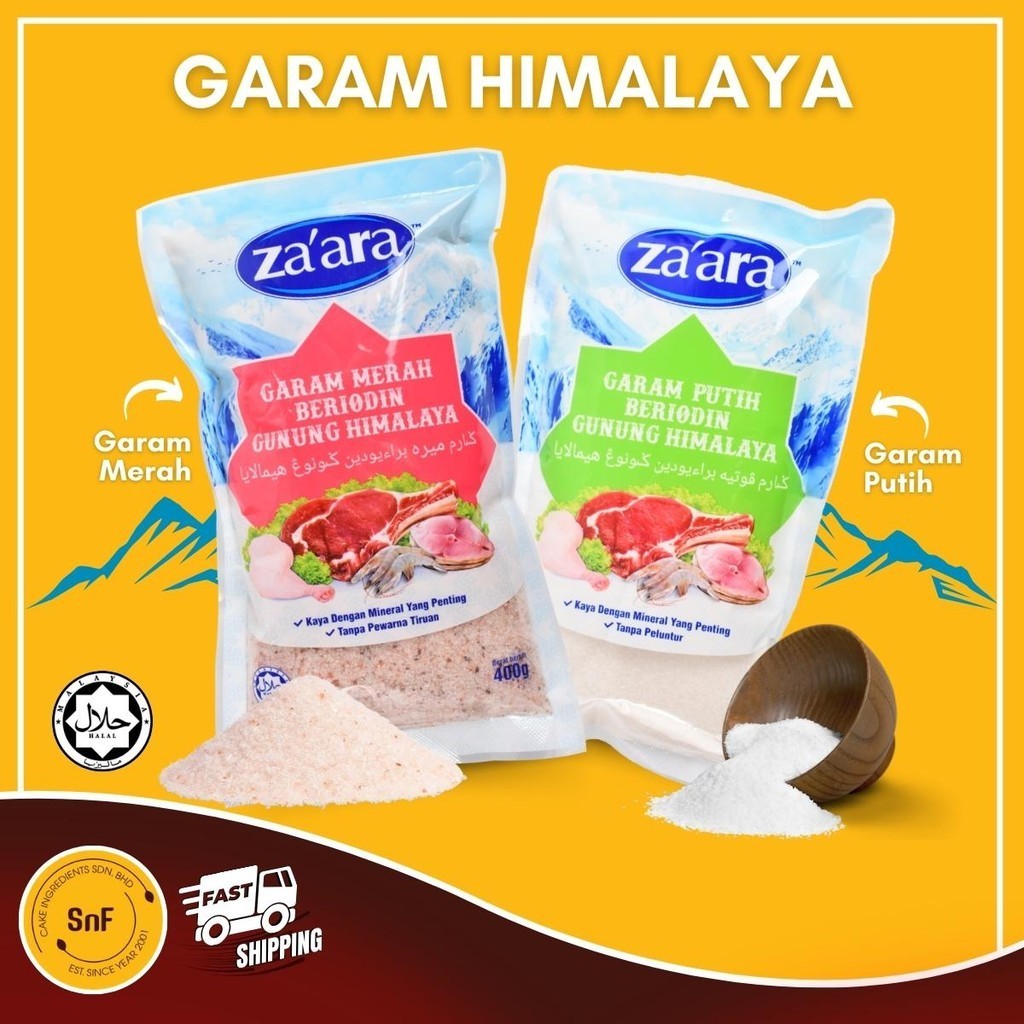 Za'ara Garam Himalaya Original Garam Bukit Himalaya Garam Halus Garam ...
