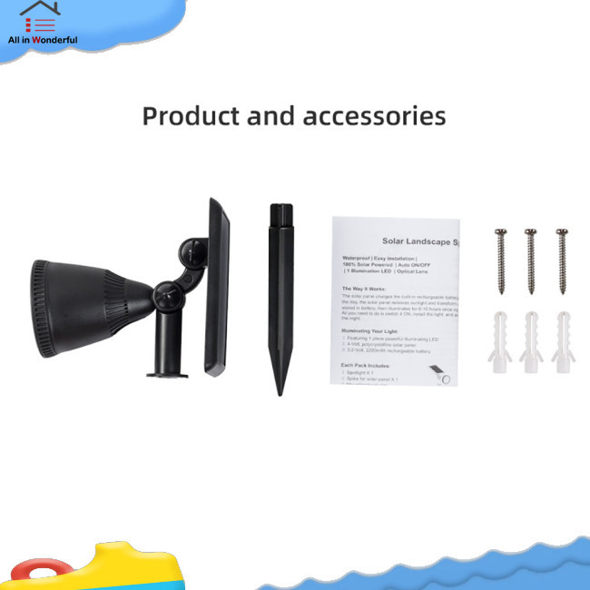 WONDER Solar Spot Light Outdoor IP65 Waterproof Solar Spot LED ...