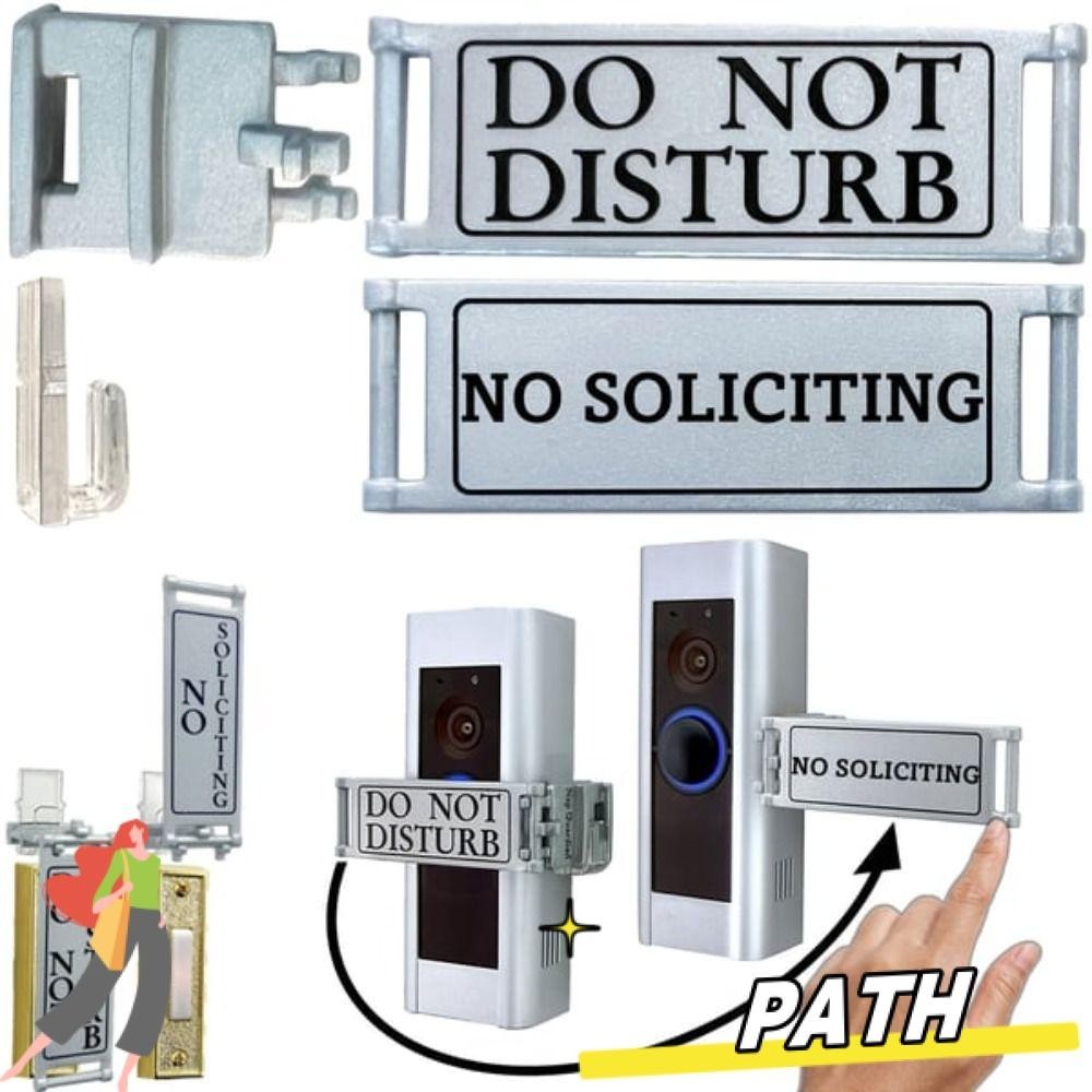 PA-HOME Dual Purpose Sign, Do Not Disturb Creative Door Lock Warning ...