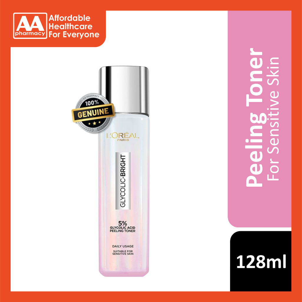Loreal Glycolic Bright Peeling Toner 128ml | Shopee Malaysia