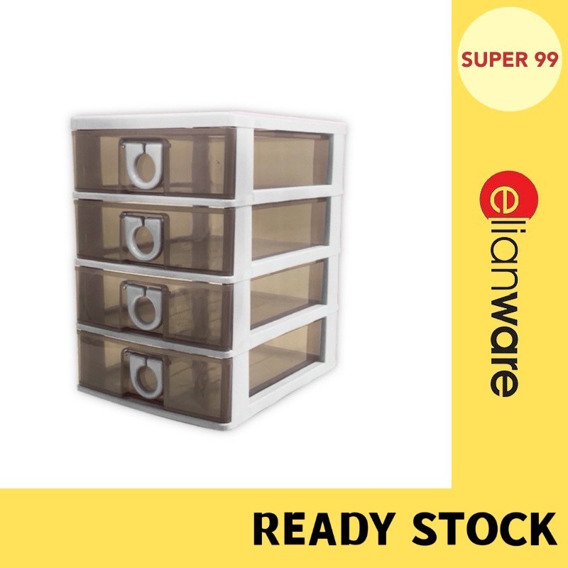ELIANWARE (4 Tier) (A4 Size) Drawer / Accessories Drawer / Stationery ...