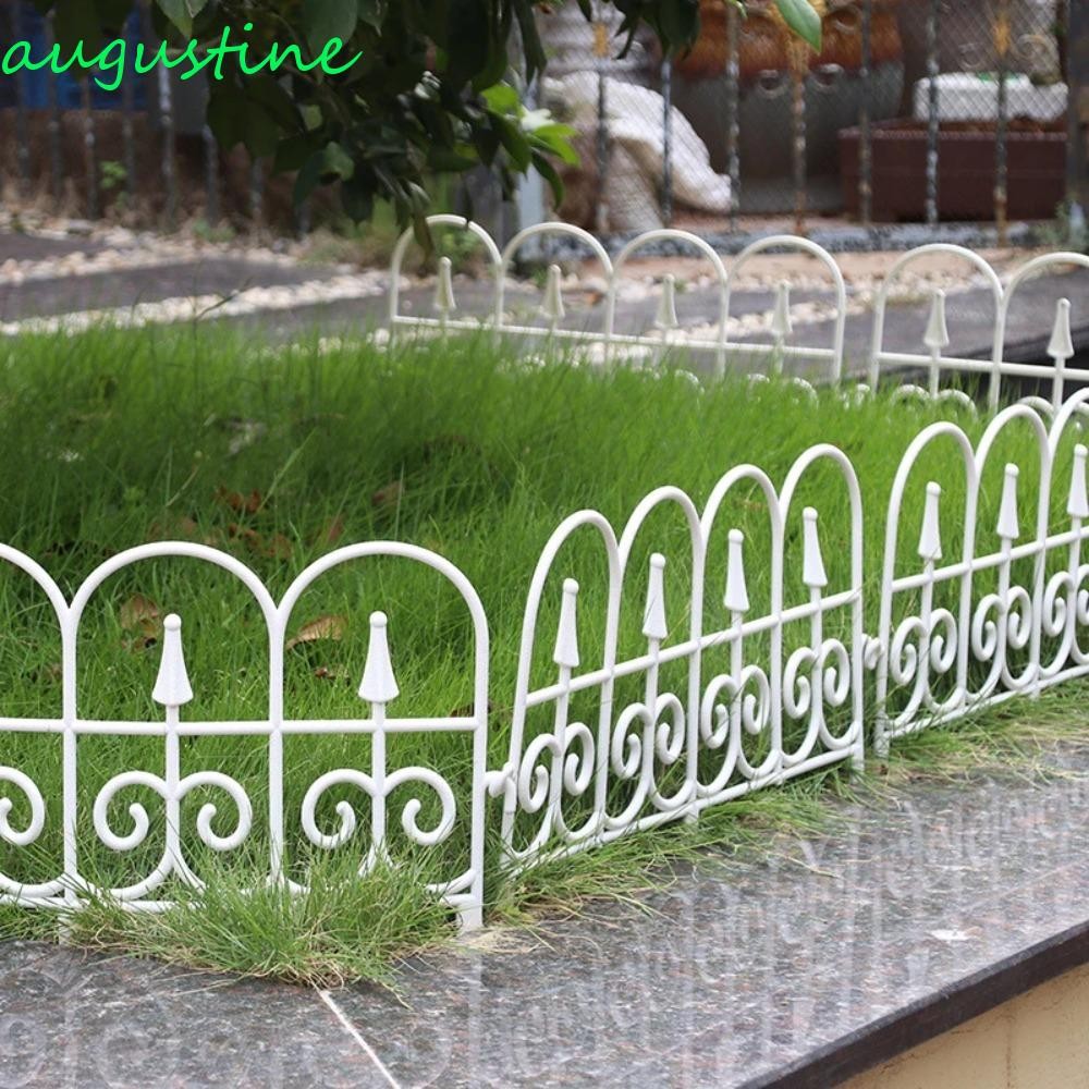 AUGUSTINE Garden Border Fence, European Style Plastic Gardening Fences ...