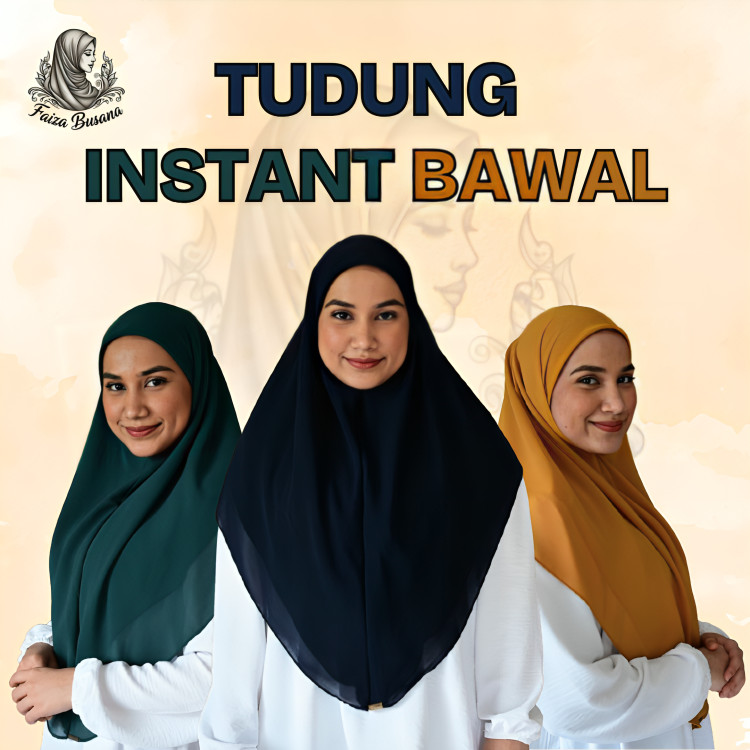 Tudung Instant Bawal | Instant Bawal | Tudung Sarung Instant Bawal ...