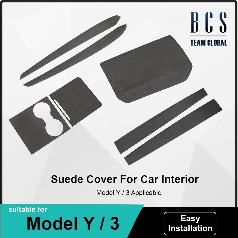 BCS For Tesla Model 3 Y Accessories Car Central Panel Dashboard Door ...