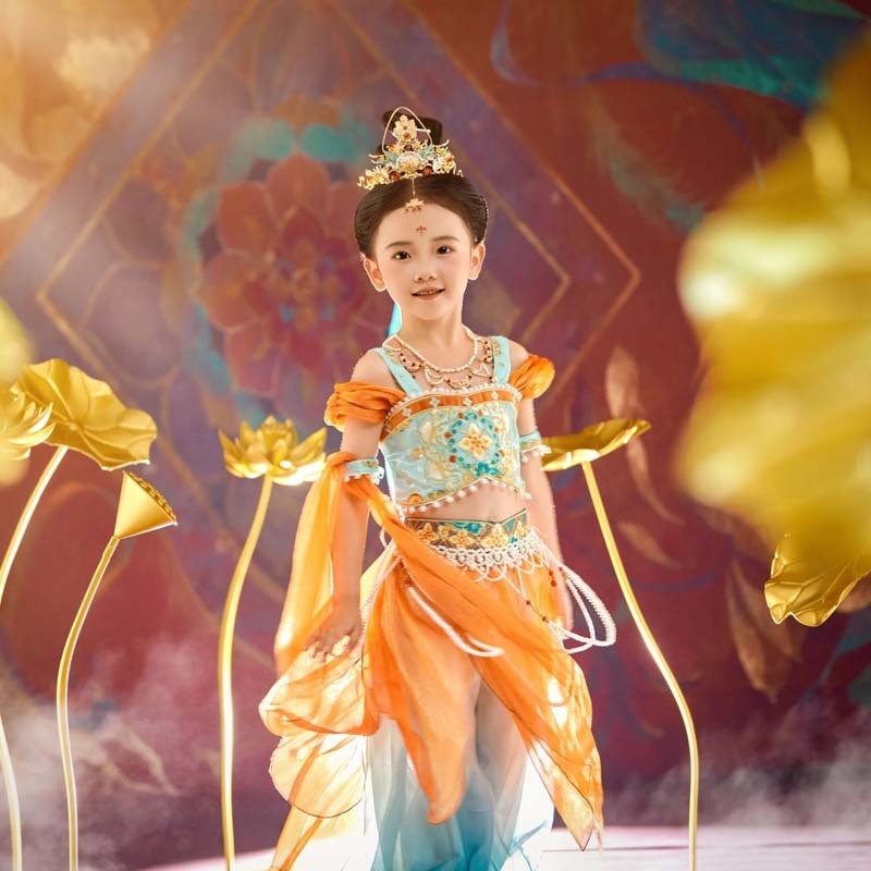 1400 People Collection Flying Children Classical Dance Rebound Pipa ...