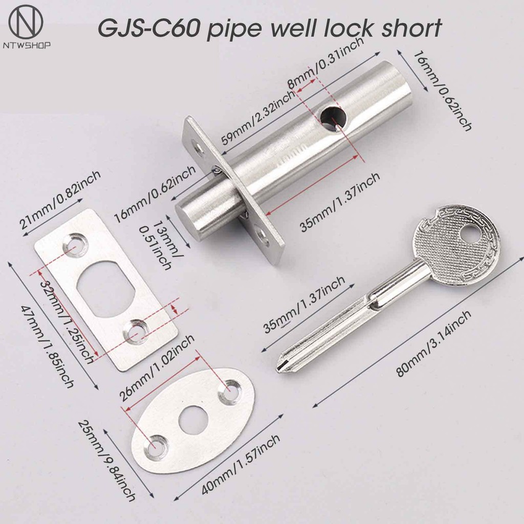 NTW Manhole channel pipe lock, access hole, invisible door locks ...