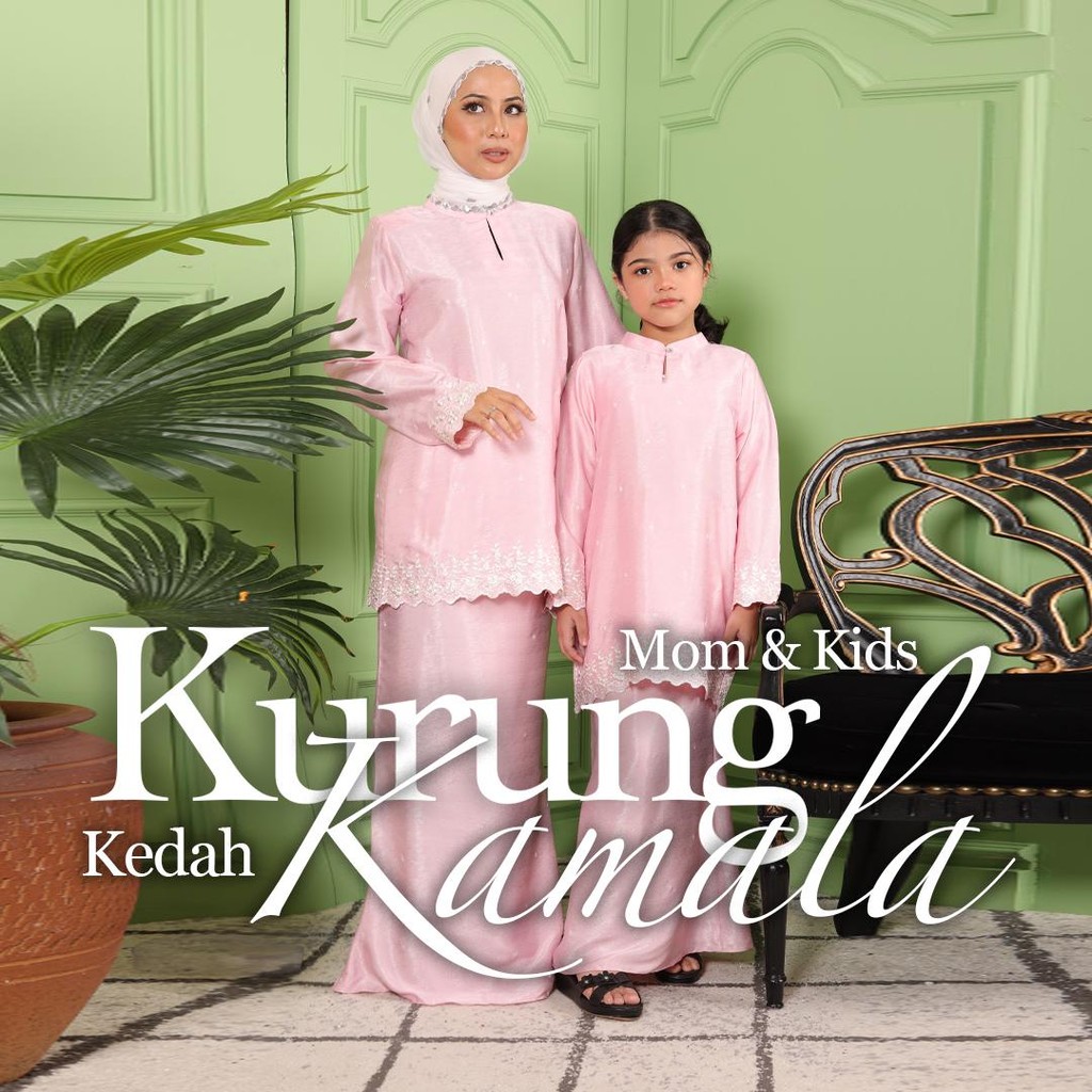 2025 BAJU KURUNG KEDAH KAMALA MOM & KIDS BY JAKEL | Shopee Malaysia