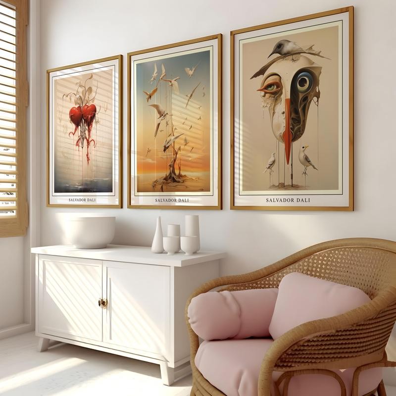 Salvador Dali Poster Set Salvador Dali Wall Art Salvador Dali ...