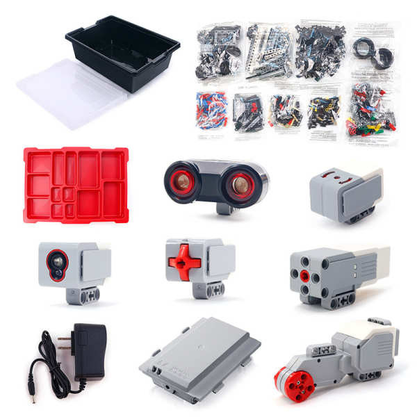 Ev3 Medium Large Motor Motor Ultrasonic Color Sensor Lithium Battery ...