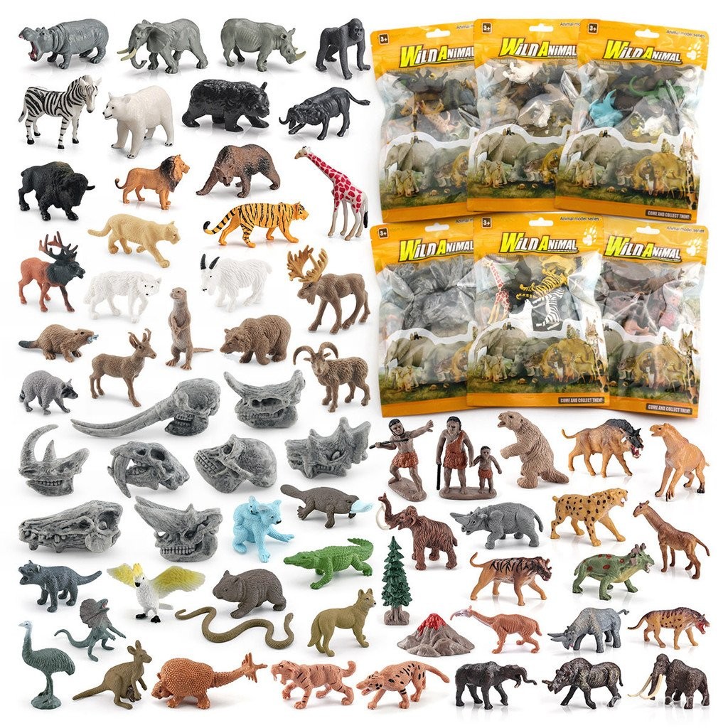 Set 12 Kinds of Simulation Ancient Animals Prehistoric Biological ...