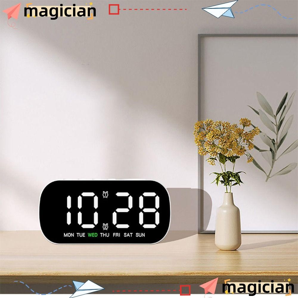 MAGIC Electronic Wall Clock, Wall-mounted Multi-functional Digital LED ...