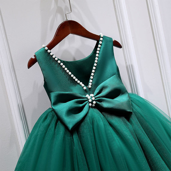 satin dress dress raya 2025 baju raya baby girl 6 12 month Flower Girl ...