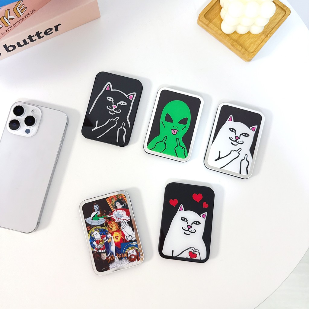 TiFY Card Holder Bracket Ripndip Middle Finger Cat Series Magnetic ...