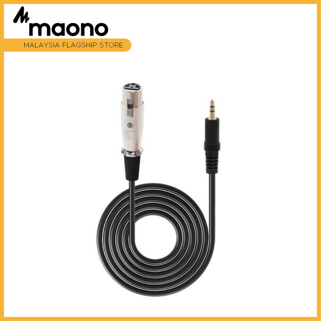 MAONO XLR Female To 3.5mm Audio Jack TRS Male Cable | Shopee Malaysia