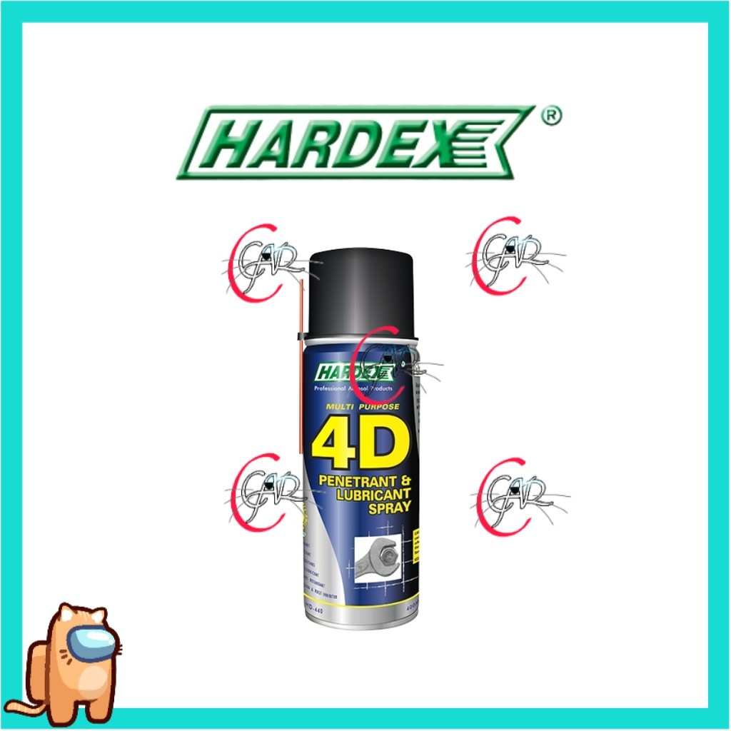 HARDEX WD40 4D PENETRANT & LUBRICANT SPRAY 400ML HD440 ANTI RUST ...