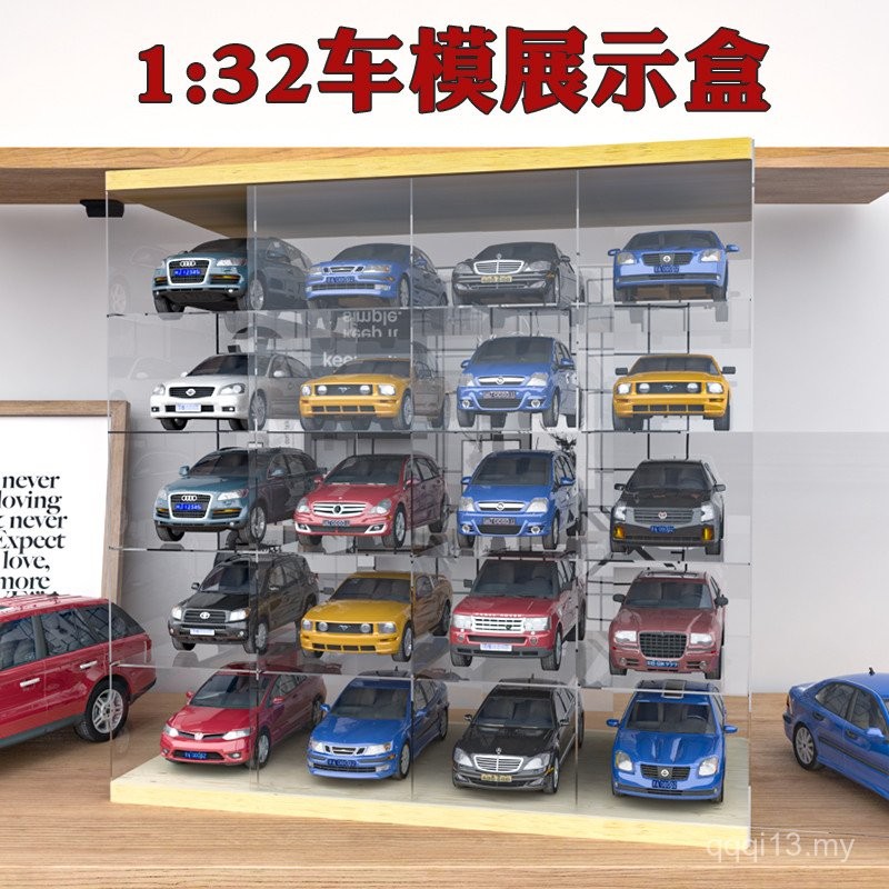 1: 32 Car Model Display Box Acrylic Parking Lot Model Alloy Car Toy Car ...