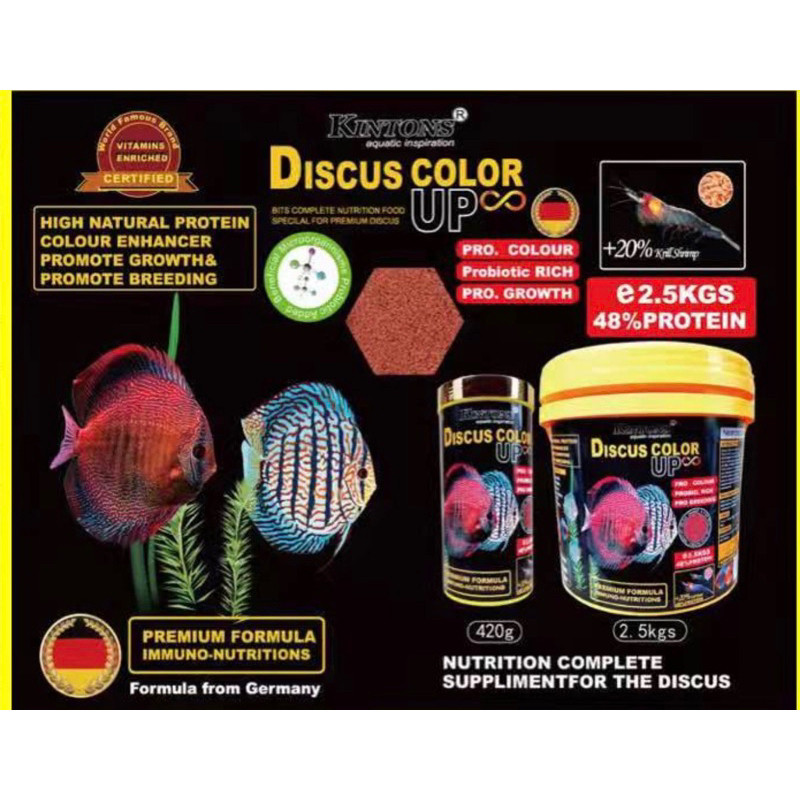 Kintons 100g Repacked Discus Fish Food Makanan Ikan Discus tetrabits ...
