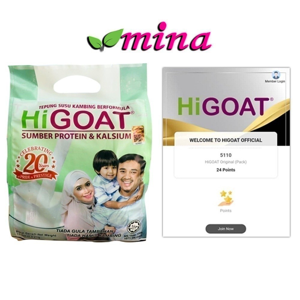 Nak ORI? HI GOAT Susu Kambing Asli HIGOAT Hi-Goat 15s Goat Milk 100% ...