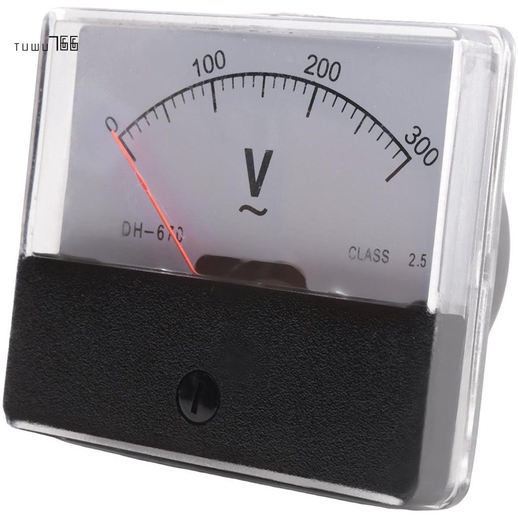 Rectangle AC 0-300V Gauge Analog Voltage Panel Meter Voltmeter DH670 ...