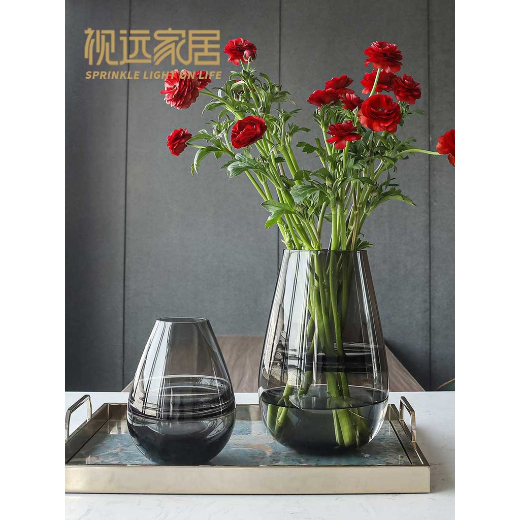 Hiasan Pasu Kaca untuk Gubahan Bunga Ruang Tamu Bunga Segar Hidroponik ...