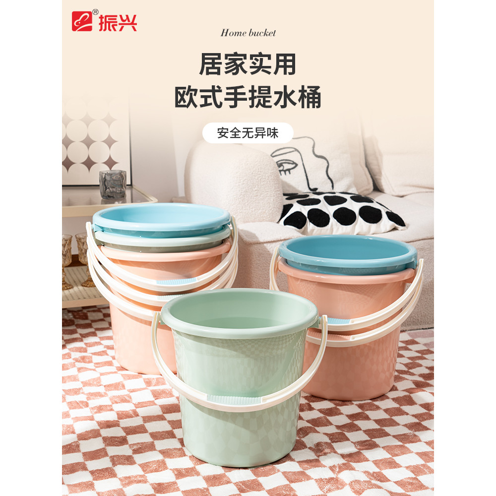 Menghidupkan semula baldi besar plastik mudah alih isi rumah menebal ...