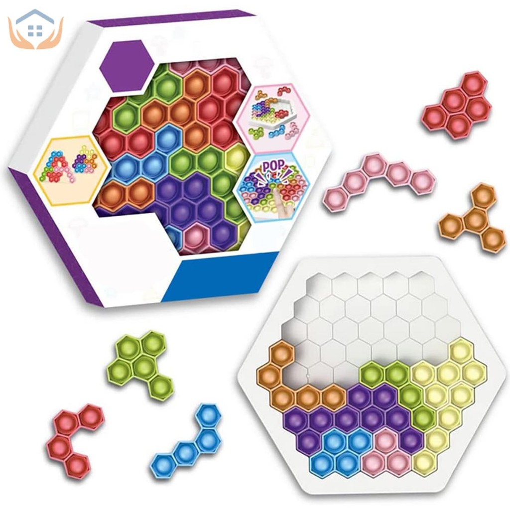 Bubble Blocks Toys Anxiety and Stress Relief Pop Puzzle Funny Toy ...