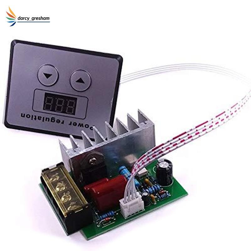 4000W 220V AC SCR Voltage Regulator Dimmer Electric Motor Speed Temperature Controller + Digital ...