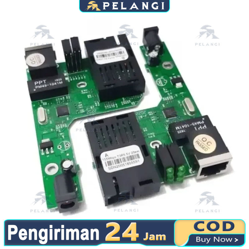 PCB Board NetLINK HTB-3100 A/B Fiber Optic Optical Media Converter ...
